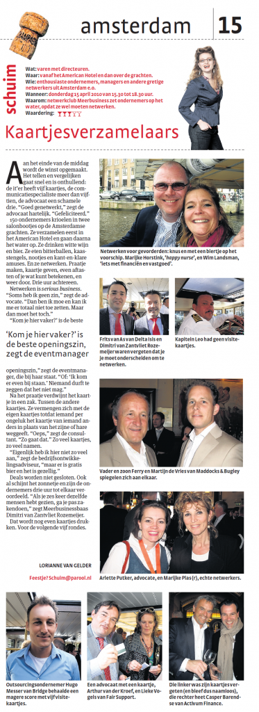 Bridge in het Parool