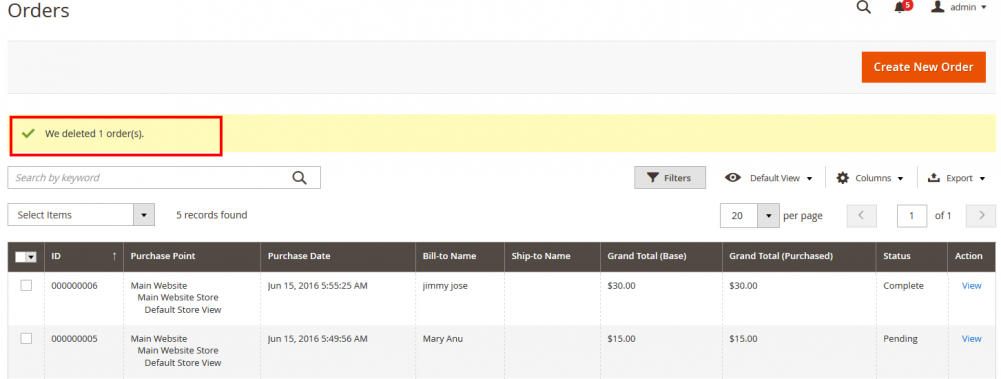 Magento 2.0 – Delete Orders | Magento Modules -Bridge Store